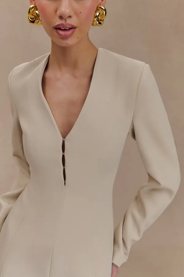 Meshki Arora Suiting Blazer Dress With Pleating