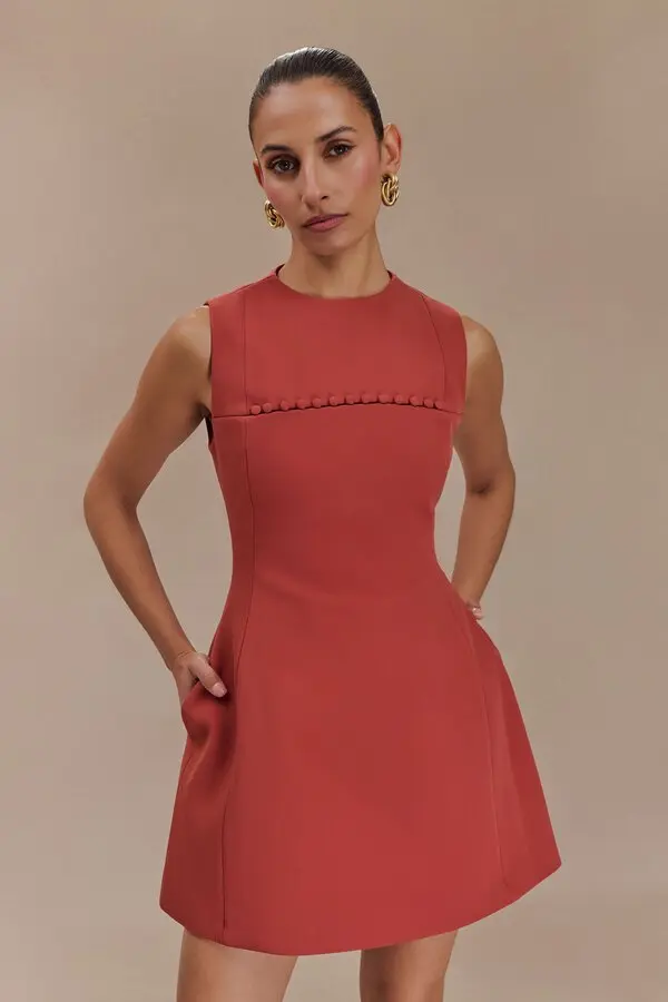 Meshki Winona Suiting Mini Dress With Cut Out