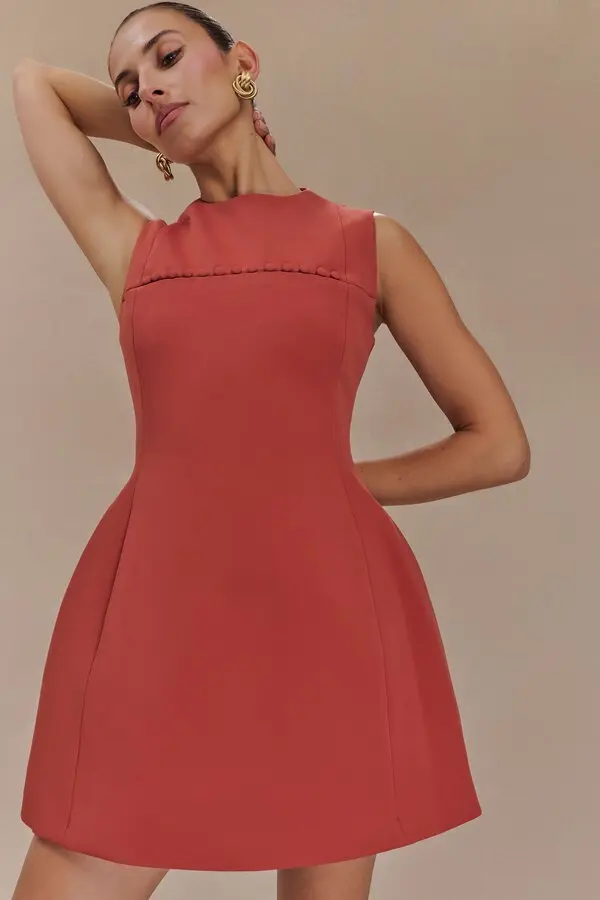 Meshki Winona Suiting Mini Dress With Cut Out