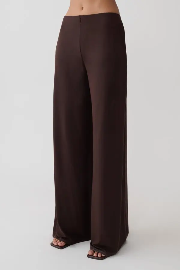 Meshki Krysh Wide Leg Peached Jersey Pants