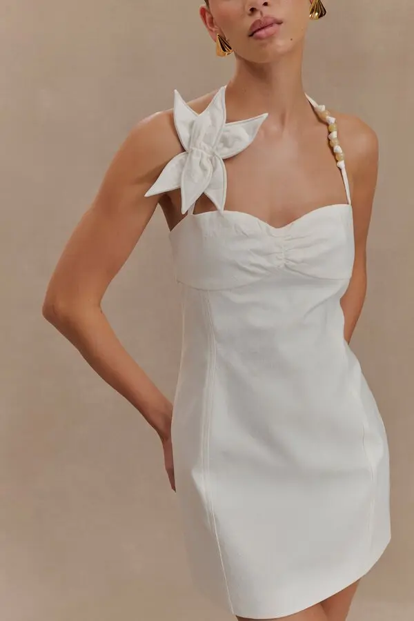 Meshki Reyes Cotton Floral Mini Dress