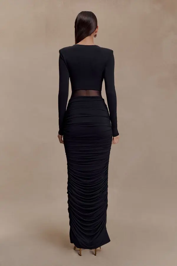 Meshki Louanne Slinky Long Sleeve Maxi Dress