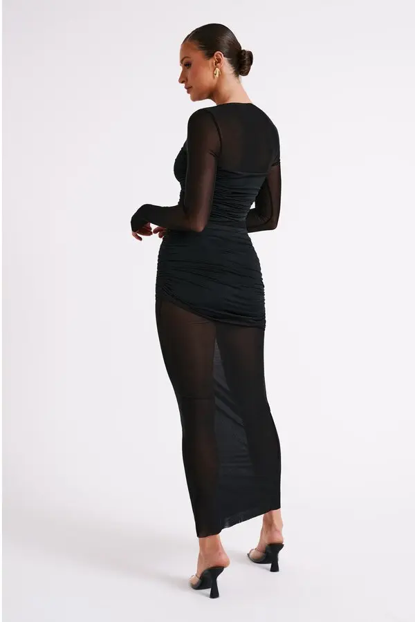 Meshki Kate Mesh And Nylon Maxi Dress