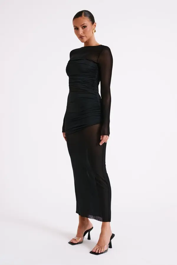 Meshki Kate Mesh And Nylon Maxi Dress