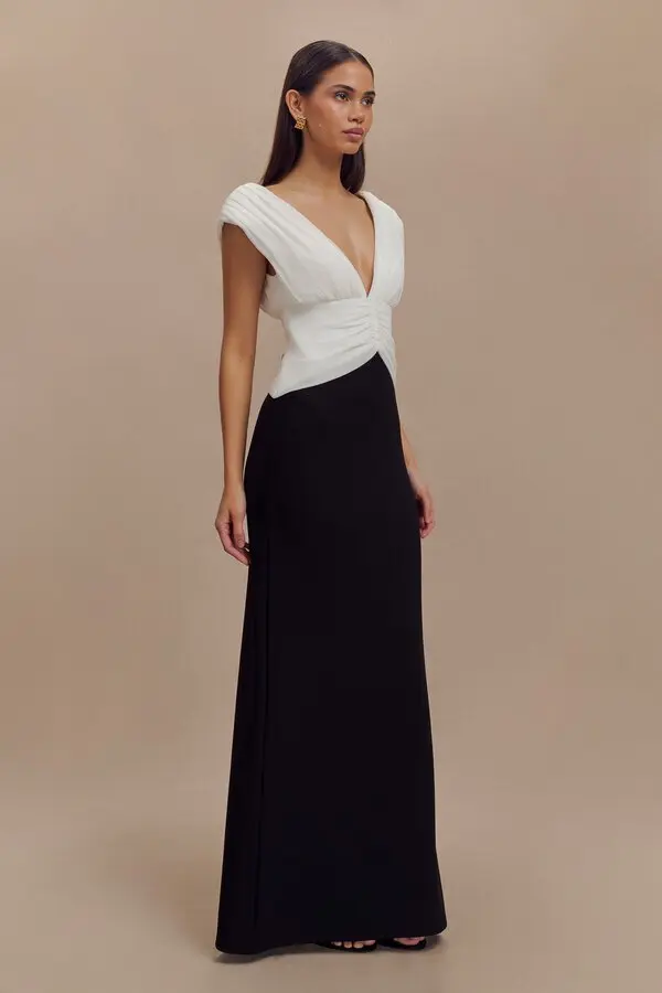 Meshki Monique Contrast Maxi Dress