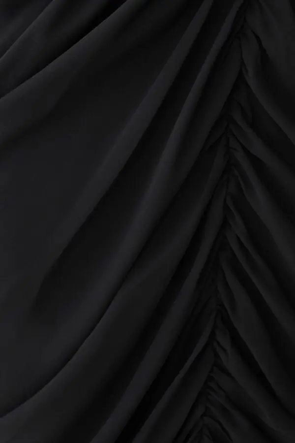 Meshki Micaela Chiffon Gathered Maxi Dress