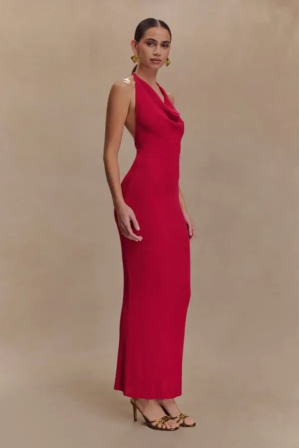 Meshki Ayella Cowl Knit Maxi Dress