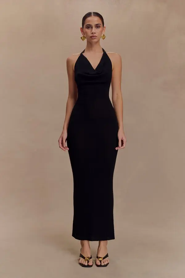Meshki Ayella Cowl Knit Maxi Dress