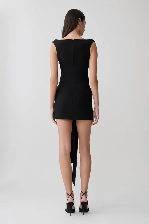 Meshki Runa Off Shoulder Mini Dress With Waist Tie