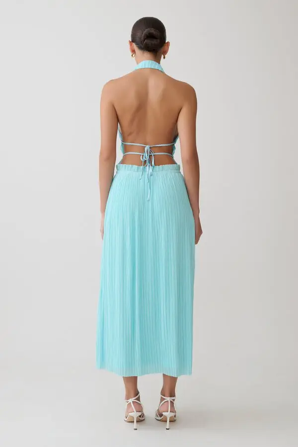 Meshki Thien Cowl Halter Midi Dress