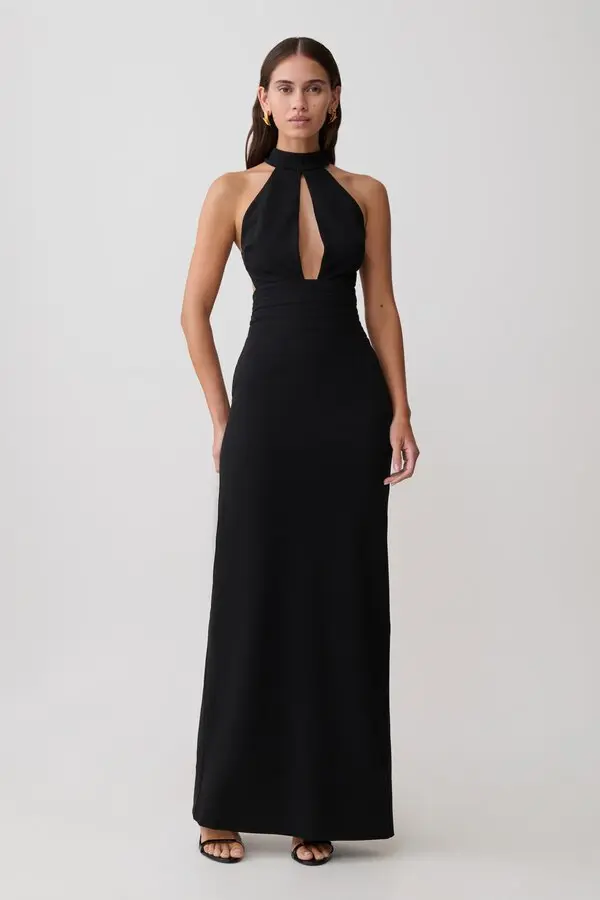 Meshki Elan Stretch Crepe Maxi Dress