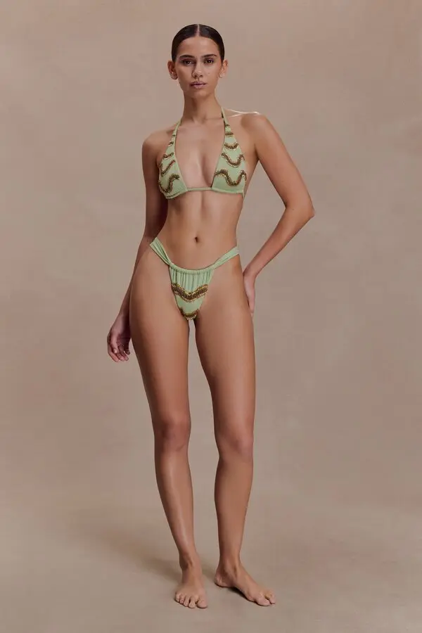 Meshki Robyn Beaded Bikini Bottom
