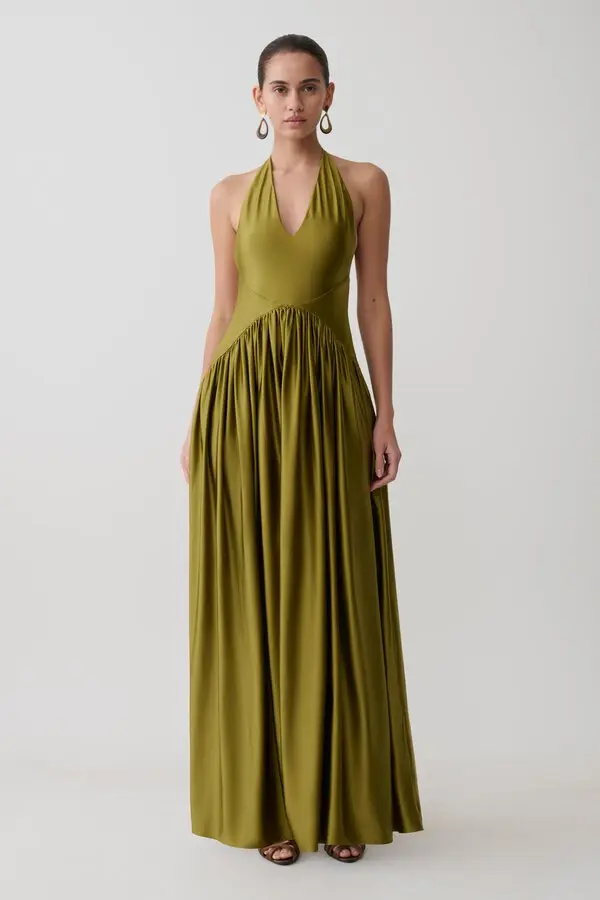 Meshki Cypress Halter Maxi Dress
