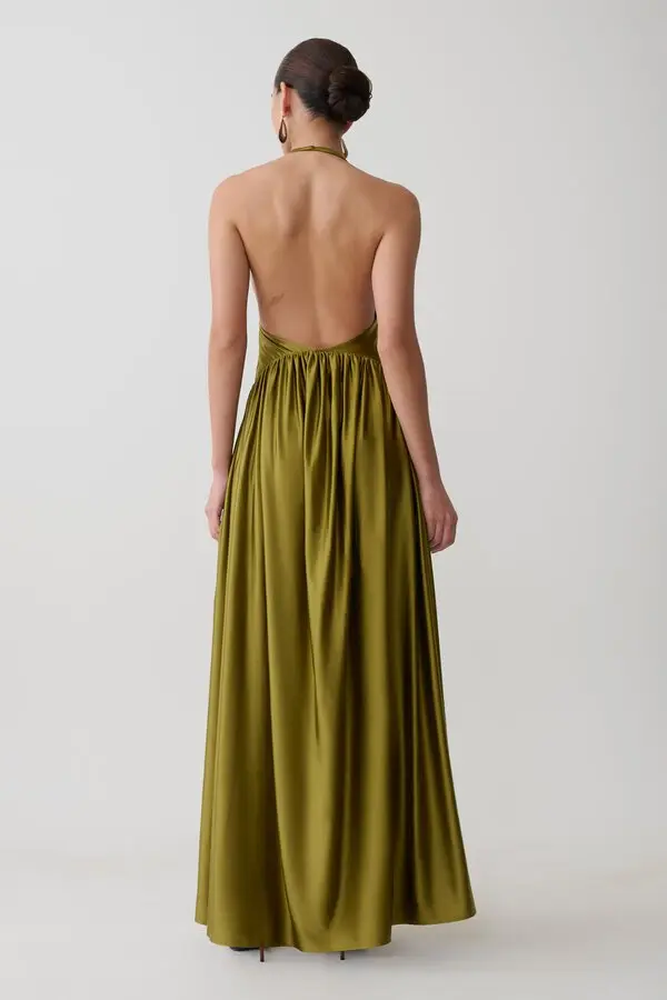 Meshki Cypress Halter Maxi Dress