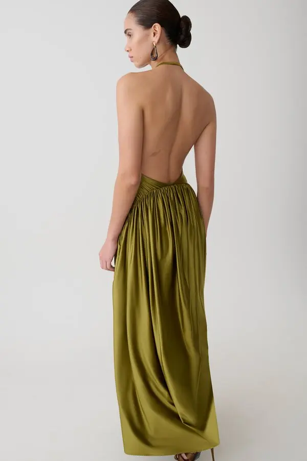 Meshki Cypress Halter Maxi Dress