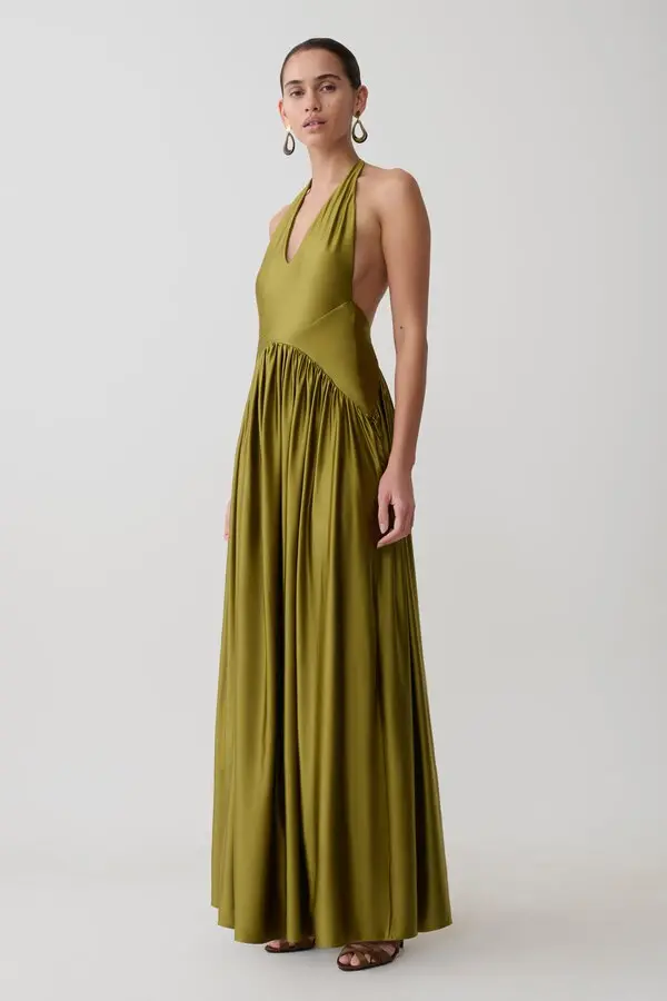 Meshki Cypress Halter Maxi Dress