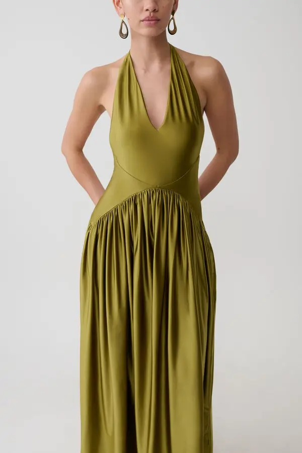 Meshki Cypress Halter Maxi Dress