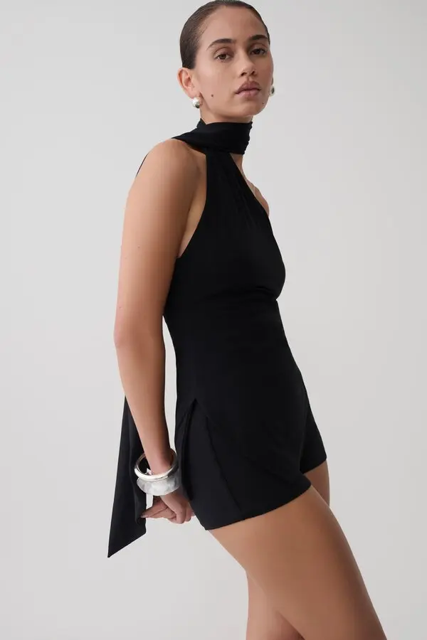 Meshki Jemma One Shoulder Tie Top