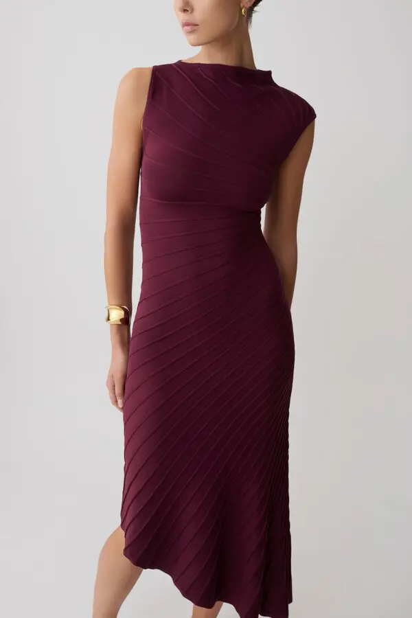 Meshki Milasandra Pleated Knit Dress