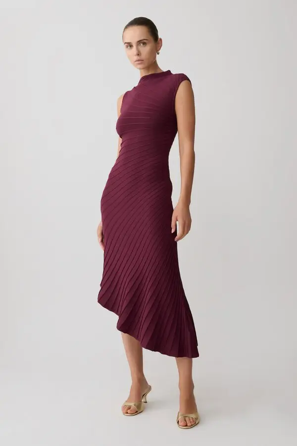 Meshki Milasandra Pleated Knit Dress