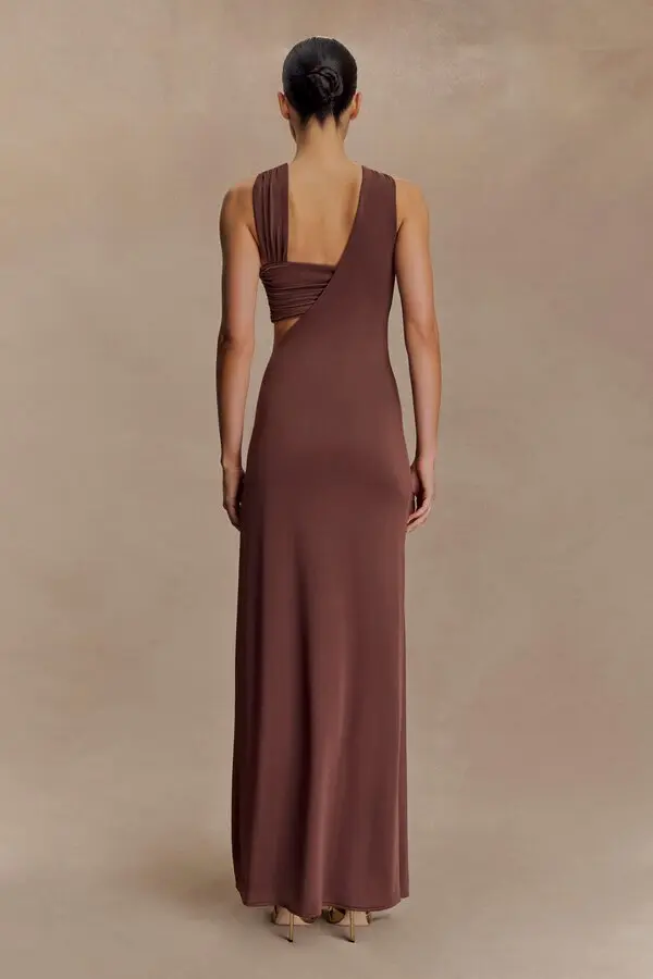 Meshki Lottie Slinky Maxi Dress With Split