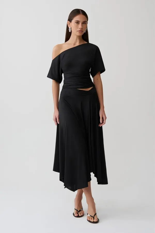 Meshki Luu Slinky Midi Skirt
