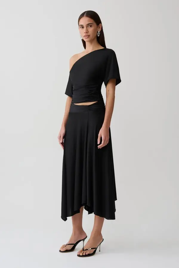 Meshki Luu Slinky Midi Skirt