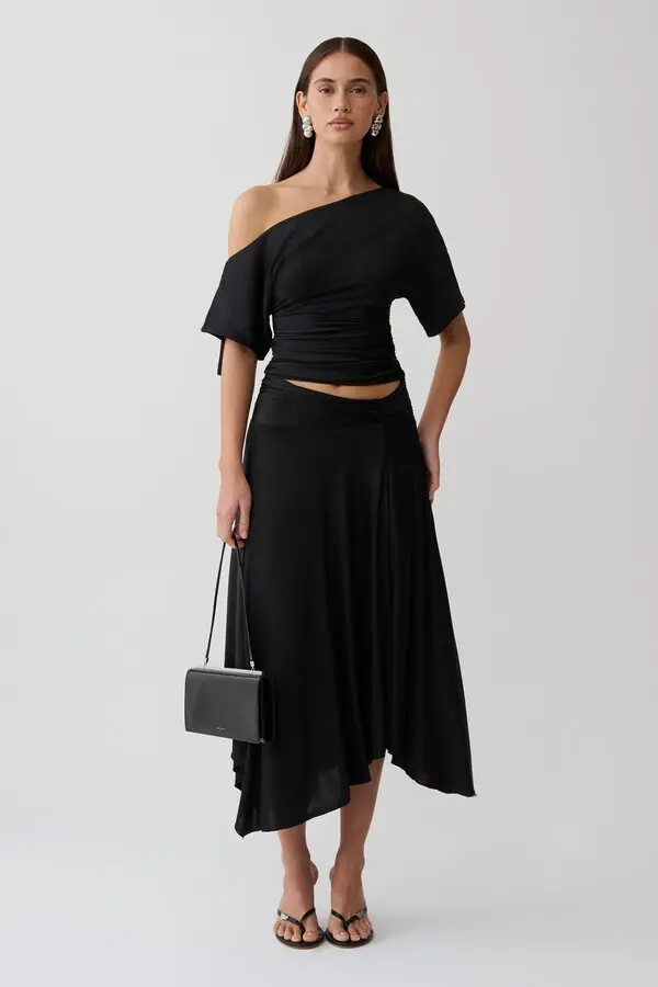 Meshki Luu Slinky Midi Skirt