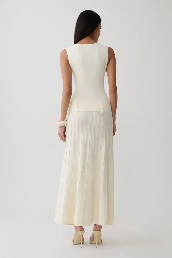Meshki Rebena Pleated Midi Dress