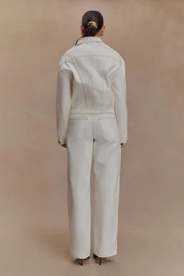 Meshki Kirra Cinched Denim Jacket