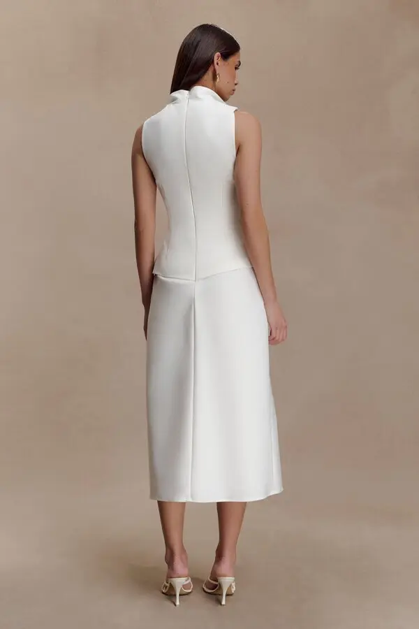 Meshki Yanina Cotton Halter Midi Dress