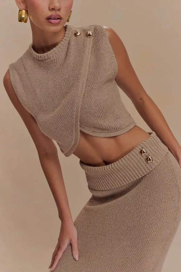 Meshki Sloane Overlay Knit Top