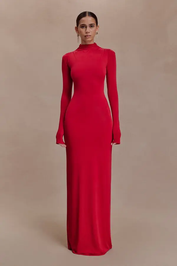 Meshki Kiyah Slinky Cut Out Maxi Dress