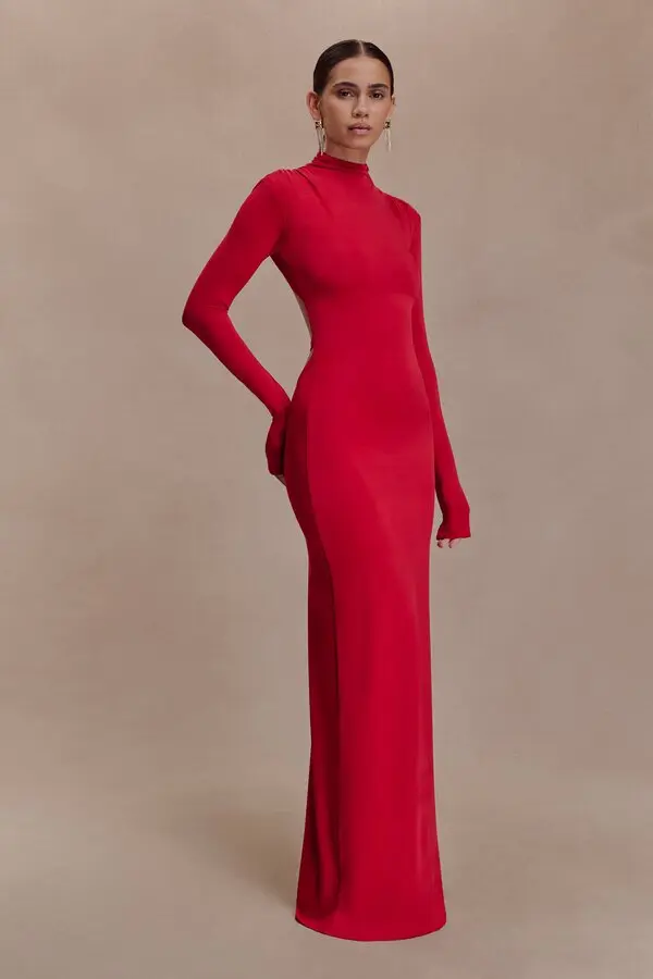 Meshki Kiyah Slinky Cut Out Maxi Dress