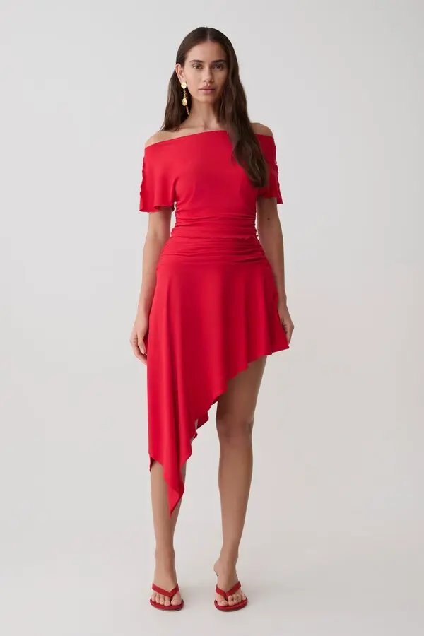 Meshki Talise Modal Flounce Short Sleeve Top