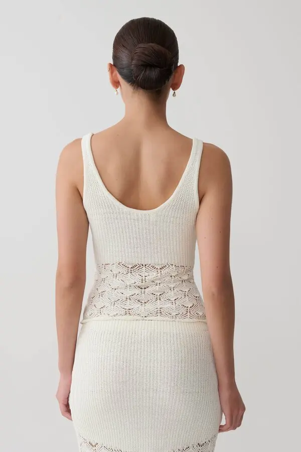 Meshki Atlantis Crochet Knit Top
