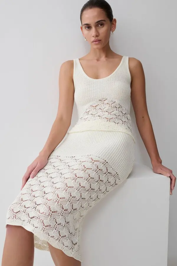 Meshki Atlantis Crochet Knit Top