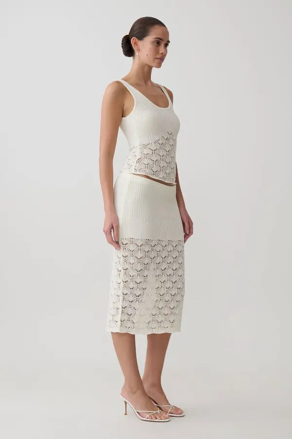 Meshki Atlantis Crochet Knit Top