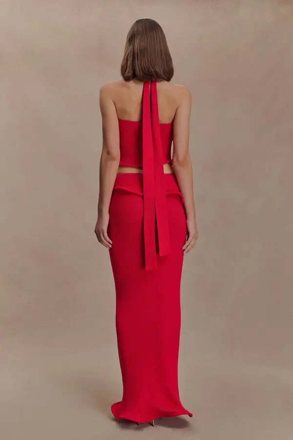 Meshki Samira Knit Wired Maxi Skirt