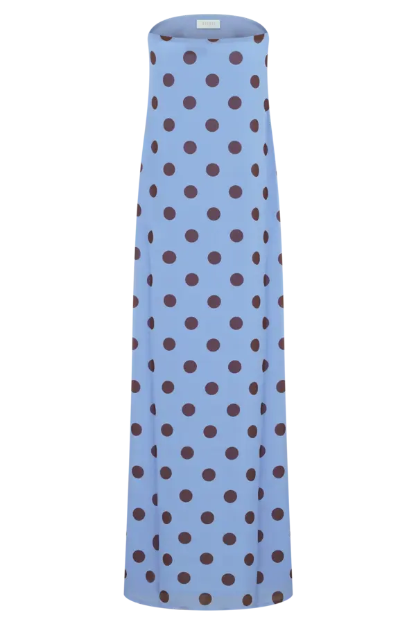 Meshki Amaya Strapless Chiffon Maxi Dress