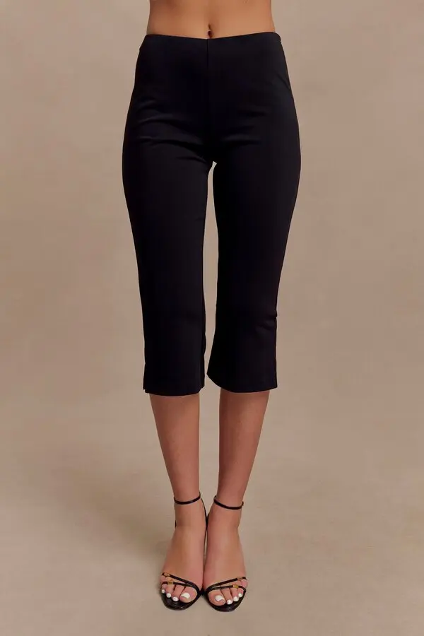 Meshki Layla Flared Crepe Capri Pants