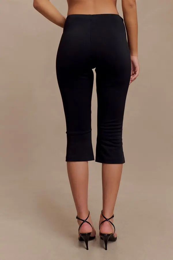 Meshki Layla Flared Crepe Capri Pants