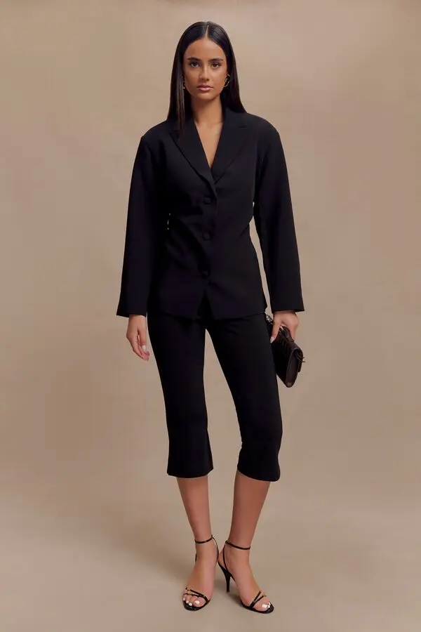 Meshki Layla Flared Crepe Capri Pants
