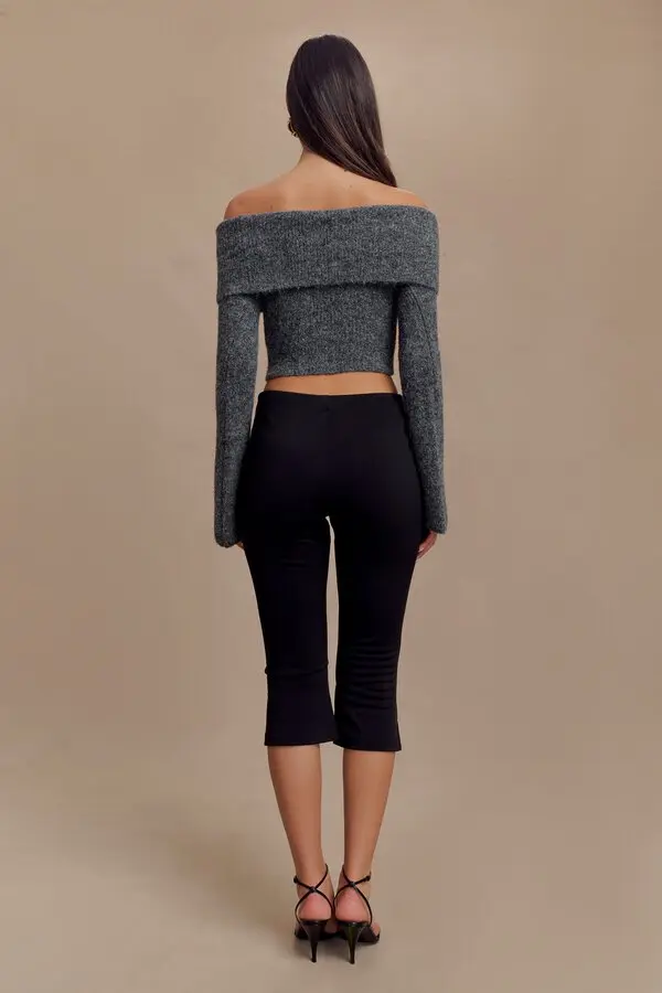 Meshki Layla Flared Crepe Capri Pants
