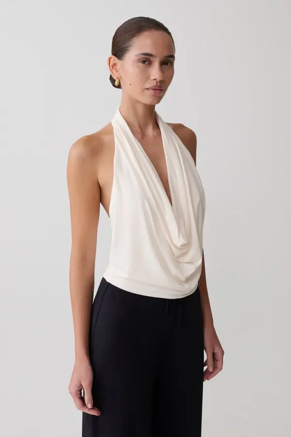 Meshki Huyen Cowl Front Modal Top