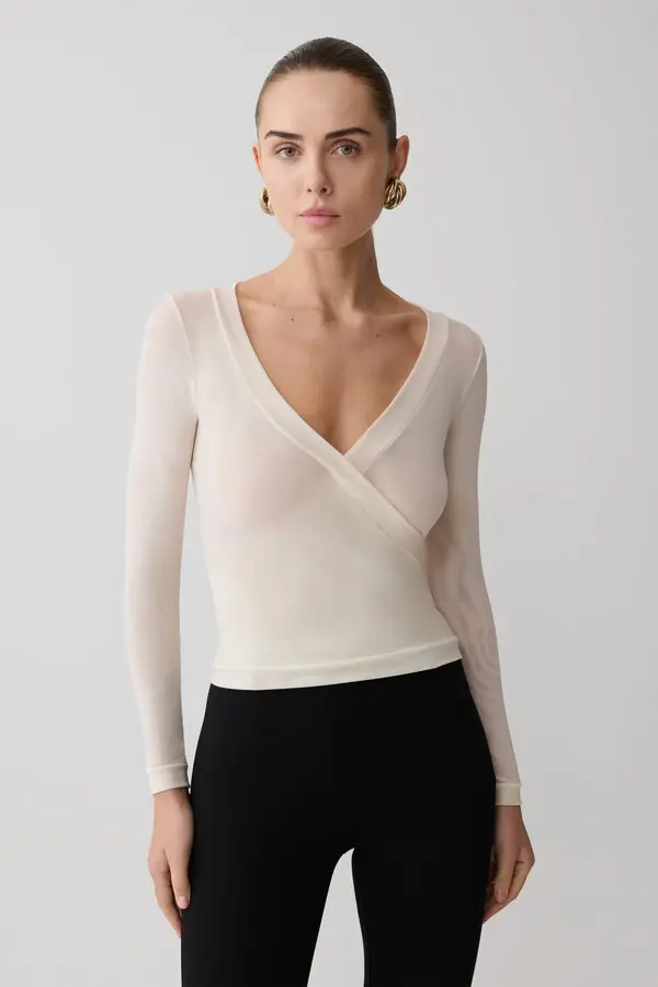Meshki Lumi Long Sleeve Mesh Top