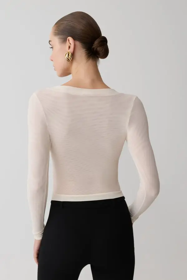 Meshki Lumi Long Sleeve Mesh Top