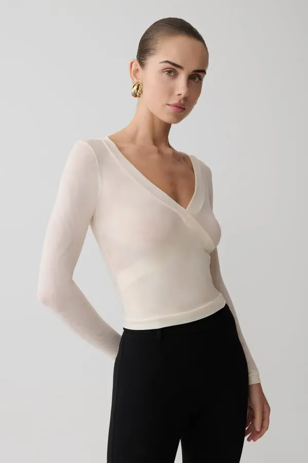Meshki Lumi Long Sleeve Mesh Top