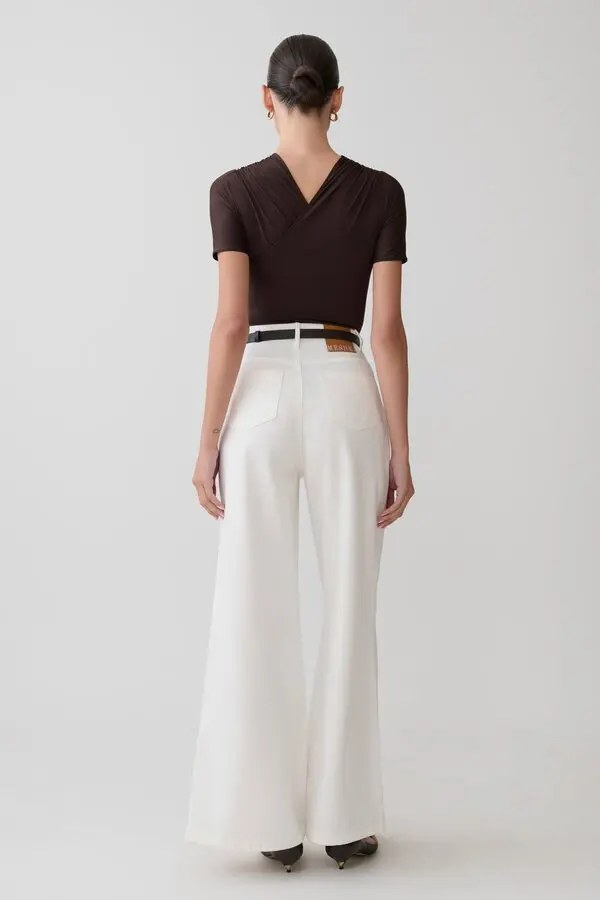 Meshki Junie Shortsleeve Cross/over Bodysuit