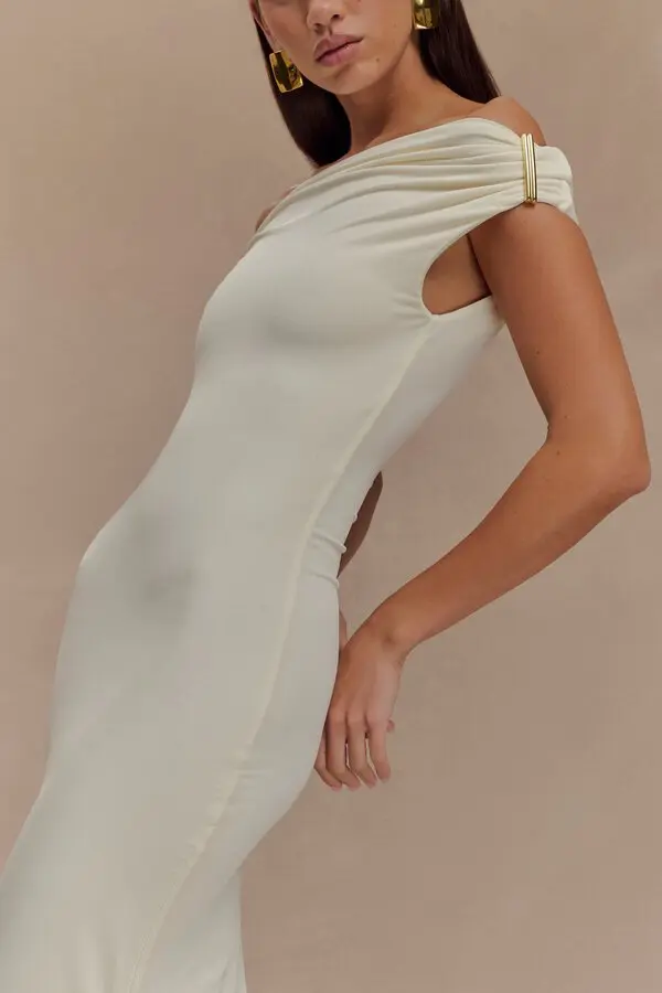 Meshki Kinsley Slinky Maxi Dress With Hardware